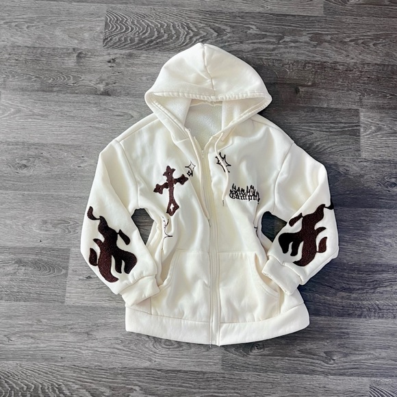 Sweaters | Y2k Campfire Zip Up Hoodie | Poshmark